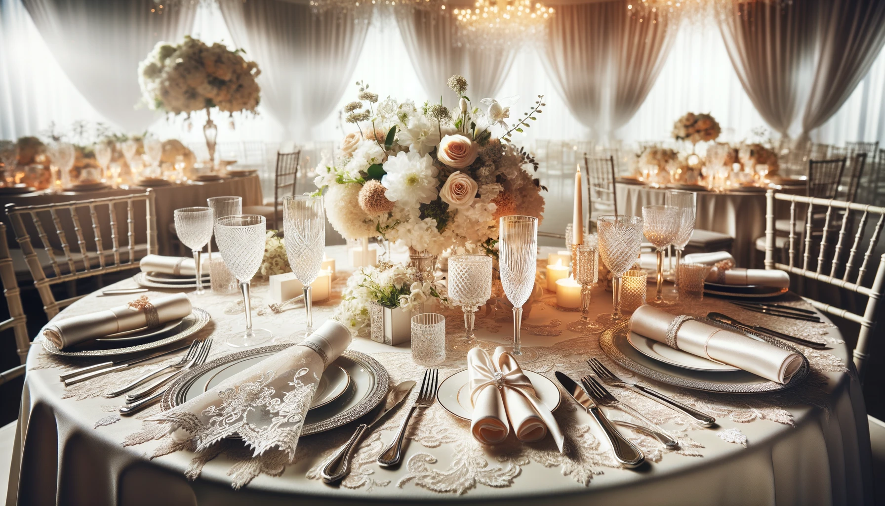 2024년도의 웨딩 테이블 린넨 및 장식 (Wedding Table Linens and Decor)은 어떻습니까? - 웨딩페어